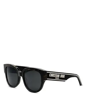 Dior Wildior Bu Cat Eye Sunglasses - Dark Havana/gray Solid