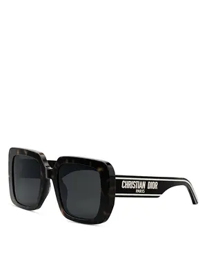 Dior Wildior S3u Geometric Sunglasses - Dark Havana/gray Solid