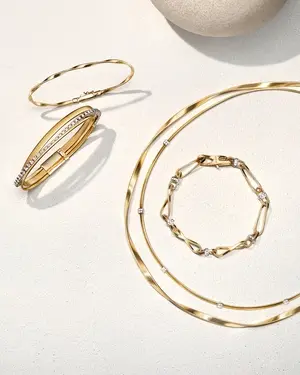 Marco Bicego 18k Yellow Marrakech Twisted Collar Necklace
