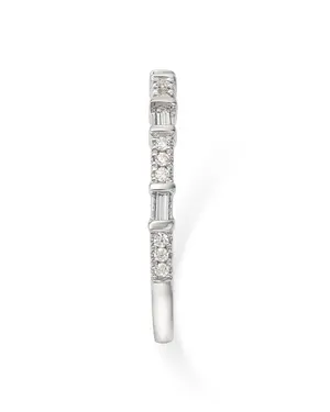 Bloomingdale'S 14k Diamond Band, 0.12 Tcw - White