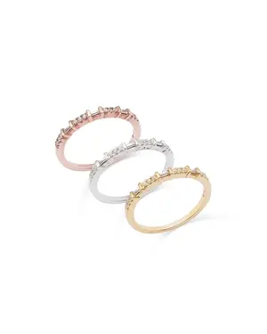 Bloomingdale'S 14k Diamond Band, 0.12 Tcw - White