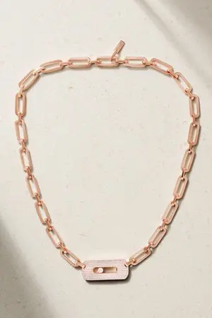 Messika 18kt Rose Diamond Necklace - Gold