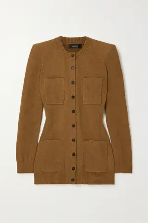 Wardrobe.NYC Cotton-blend Slim Fit Cardigan