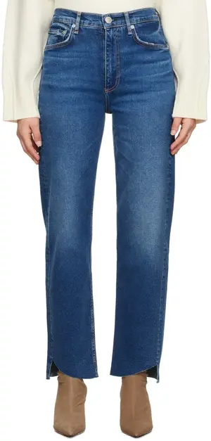 Rag & Bone Rag & Bone Blue Harlow Jeans - Marine