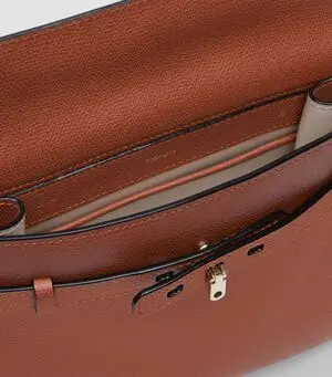VALEXTRA Leather Brera B-tracollina Cross-body Bag