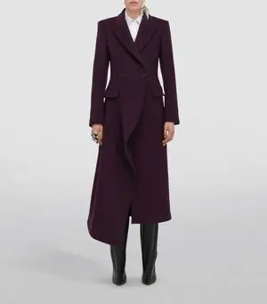 Alexander McQueen Wool Double-breasted Coat