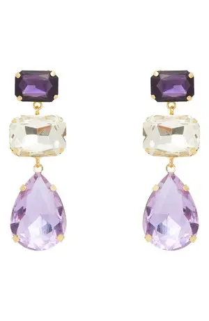 PETIT MOMENTS Petit Moments Alexi Drop Earrings Lilac