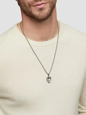 David Yurman St. Michael Amulet In Sterling 26mm