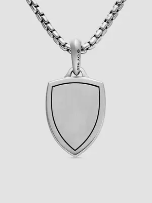 David Yurman St. Michael Amulet In Sterling 26mm