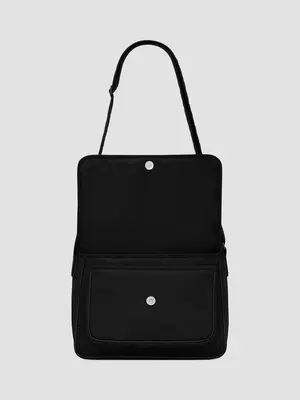 Saint Laurent Niki Messenger Bag In Econyl - Black