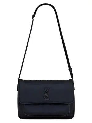 Saint Laurent Niki Messenger Bag In Econyl Blue