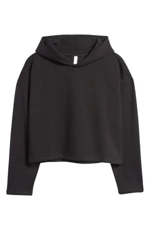 Zella Boxy Crop Hoodie - Black