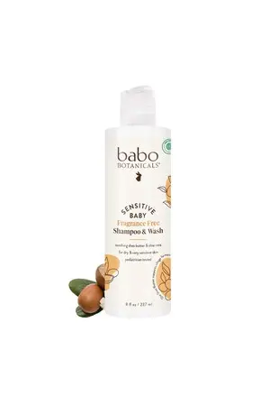 BABO BOTANICALS Sensitive Baby Fragrance-free Baby Shampoo &amp Wash - Red