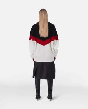 Stella McCartney Chevron Stripe Cape Jumper