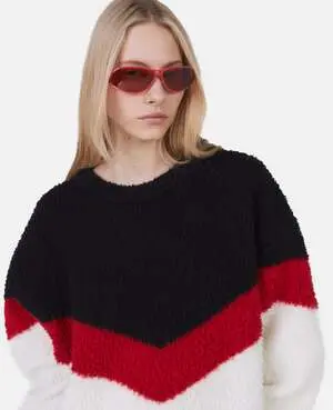Stella McCartney Chevron Stripe Cape Jumper