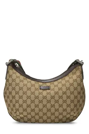 Gucci Original Gg Canvas Web Round Bag