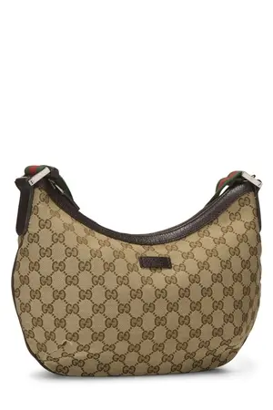 Gucci Original Gg Canvas Web Round Bag