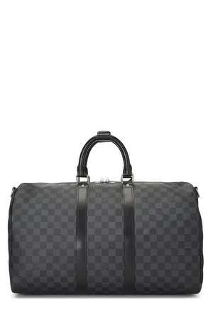 LOUIS VUITTON Damier Graphite Keepall Bandouliere 45 - Grey