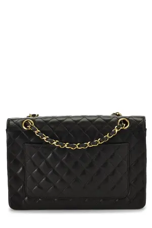 Chanel Quilted Lambskin Circle Lock Half Flap