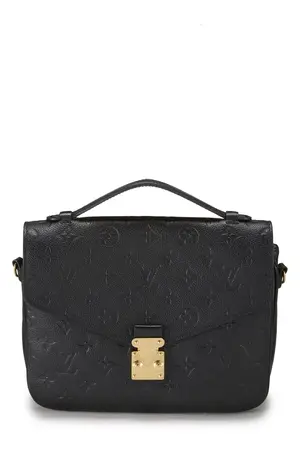 LOUIS VUITTON Monogram Empreinte Pochette Metis - Black