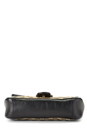Gucci Original Gg Canvas Marmont Shoulder Bag - Black
