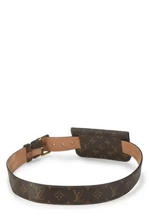 LOUIS VUITTON Monogram Canvas Pochette Solo Belt Bag