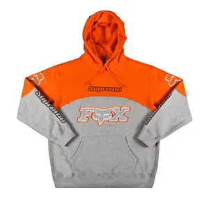 Supreme X Fox Racing Hooded Sweatshirt - Grey