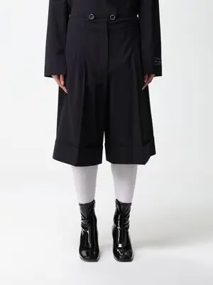 MSGM Pleated Cuffed Shorts - Black
