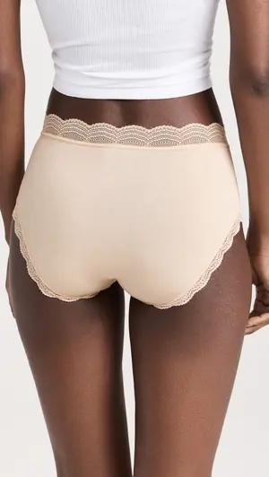STRIPE & STARE High Rise Knicker 4 Pack - Sand