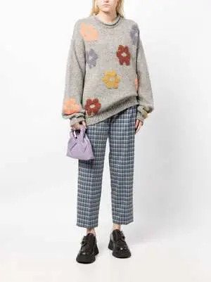Paul Smith Check-pattern Cropped Trousers - Blue