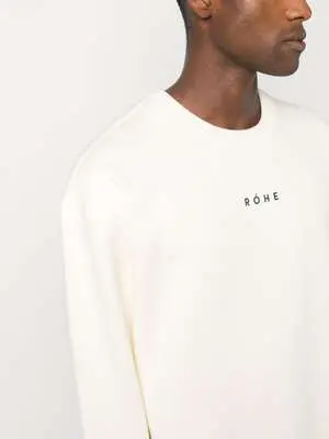 RÓHE Logo-print Long-sleeved Sweatshirt
