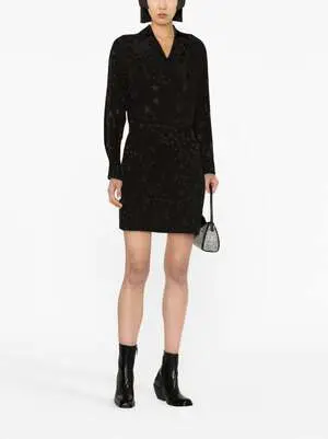 Zadig&Voltaire Star Silk-jacquard Mini Dress