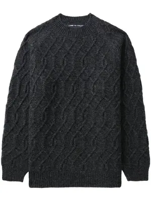 Comme Des Garçons Chunky-knit Crew-neck Jumper