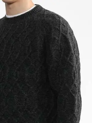 Comme Des Garçons Chunky-knit Crew-neck Jumper