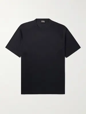 Zegna High Performance™ Wool-jersey T-shirt - Blue