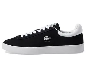 Lacoste Baseshot Suede Lace-up Sneakers - Black