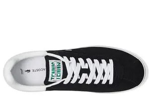 Lacoste Baseshot Suede Lace-up Sneakers - Black