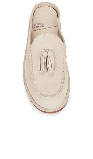 Jeffrey Campbell Work At Home Slides In Ivory
