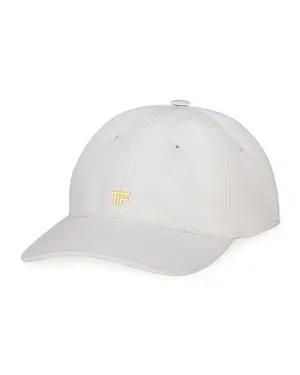 TOM FORD Tf Canvas Logo Baseball Cap - White