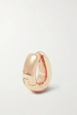 Pomellato Iconica 18-karat Rose Multi-stone Hoop Earrings
