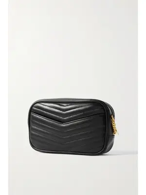 Saint Laurent Loulou Mini Matelassé Shoulder Bag - Black