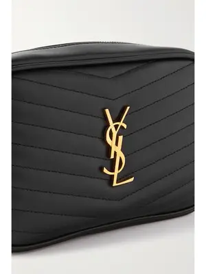 Saint Laurent Loulou Mini Matelassé Shoulder Bag - Black