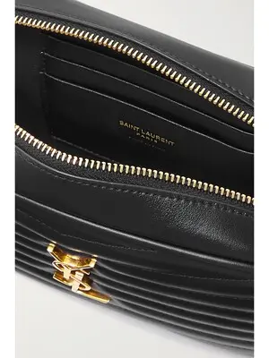 Saint Laurent Loulou Mini Matelassé Shoulder Bag - Black