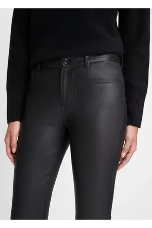 Vince Stretch Leather Boot-cut Pant
