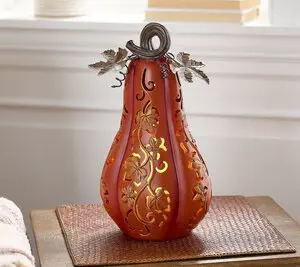VALERIE PARR HILL Indoor/outdoor 14.5' Illuminated Gourd Valerie - One-color
