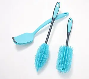 KOCHBLUME Set Of 3 Silicone Cleaning Brushes - One-color