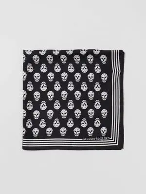 Alexander McQueen Silk Scarf - Black