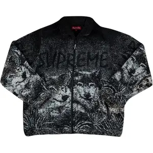 Supreme Wolf Fleece Jacket - Black