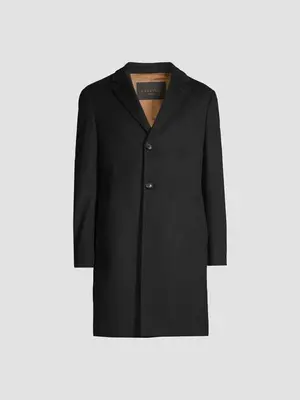 Cardinal Of Canada Pierre Cashmere Topcoat - Black