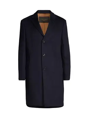 Cardinal Of Canada Pierre Cashmere Topcoat - Navy